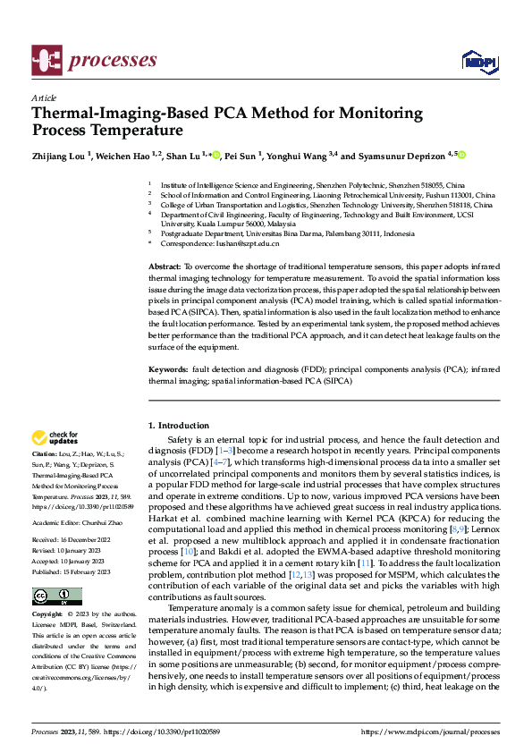 (PDF) Thermal-Imaging-Based PCA Method for Monitoring Process Temperature