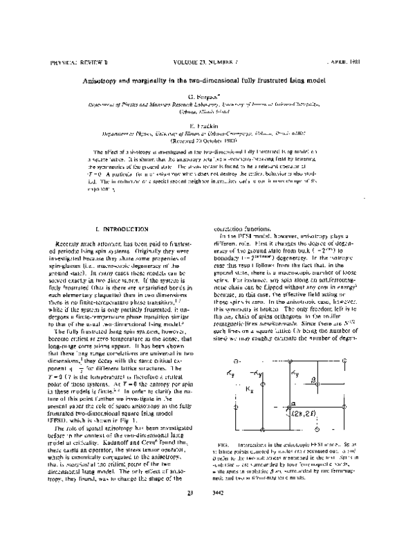(PDF) Anisotropy and marginality in the two-dimensional fully ...