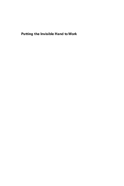 (PDF) Putting the Invisible Hand to Work