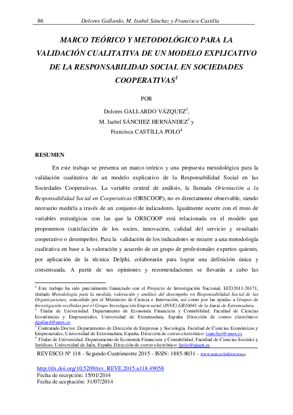 (PDF) Marco téorico y metodológico para la validación cualitativa de un modelo explicativo de la ...