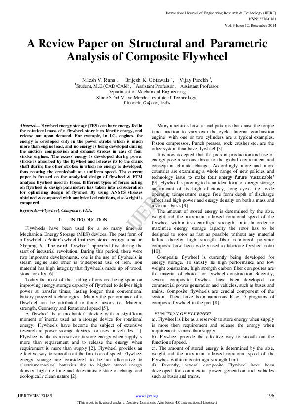 (PDF) A Review Paper on Structural and Parametric Analysis of Composite ...