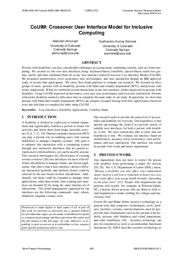 (PDF) CoUIM: crossover user interface model for inclusive computing