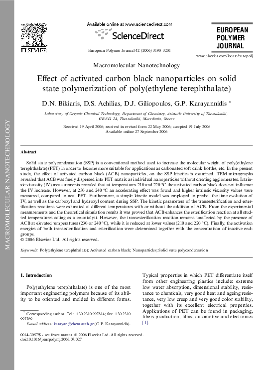 (PDF) Effect of activated carbon black nanoparticles on solid state ...