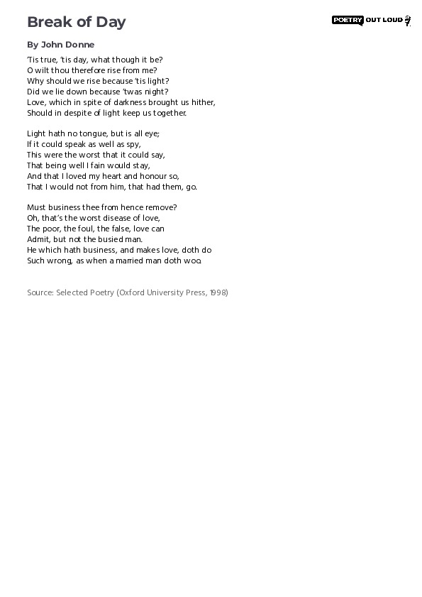 (PDF) The Break of Day