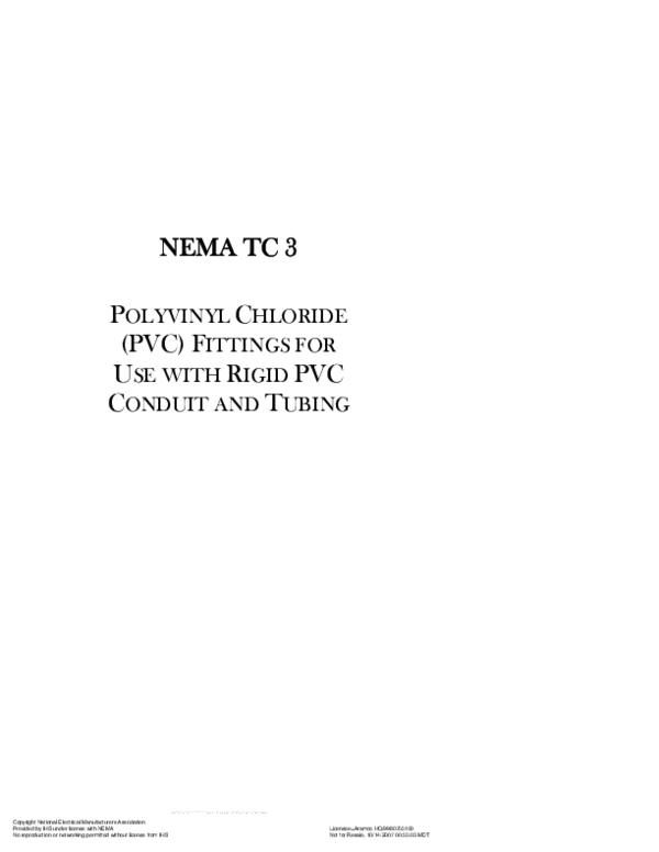 (PDF) NEMA TC 3 POLYVINYL CHLORIDE (PVC) FITTINGS FOR USE WITH RIGID ...