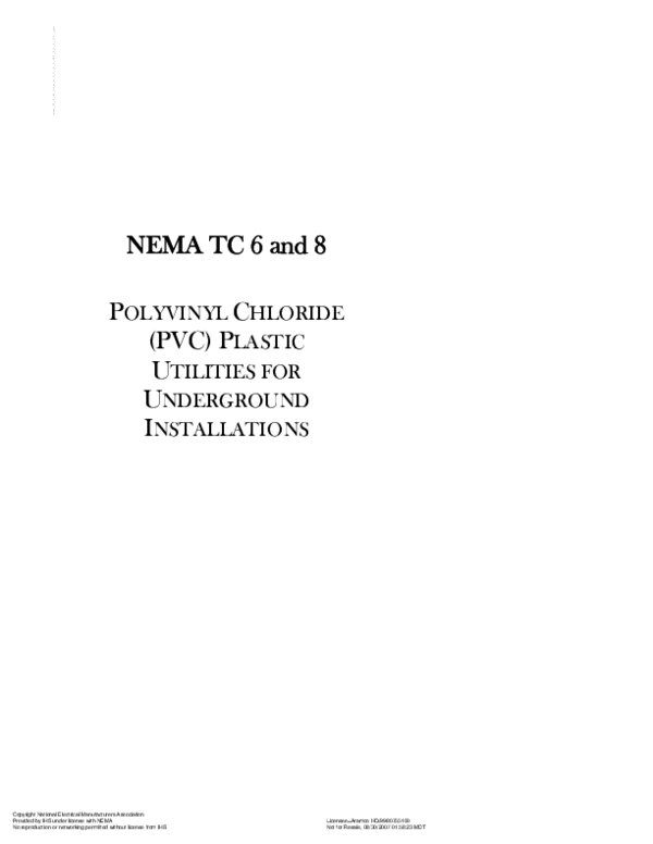 (PDF) NEMA TC 6 and 8 POLYVINYL CHLORIDE (PVC) PLASTIC UTILITIES FOR ...