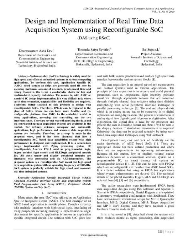 Pdf Design And Implementation Of Real Time Data Acquisition System