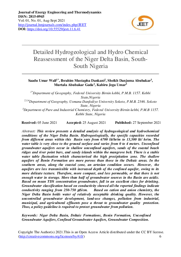 (PDF) Detailed hydrogeological and hydrochemical reassessment of the ...