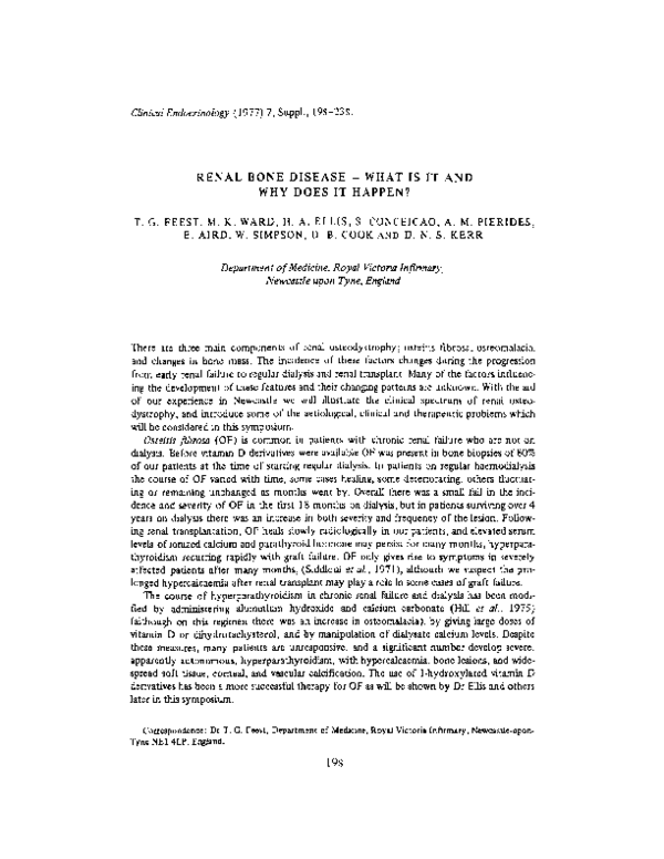 (PDF) Renal Bone Disease - What is It and Why Does It Happen?