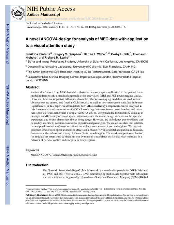 (PDF) A novel ANCOVA design for analysis of MEG data with application ...
