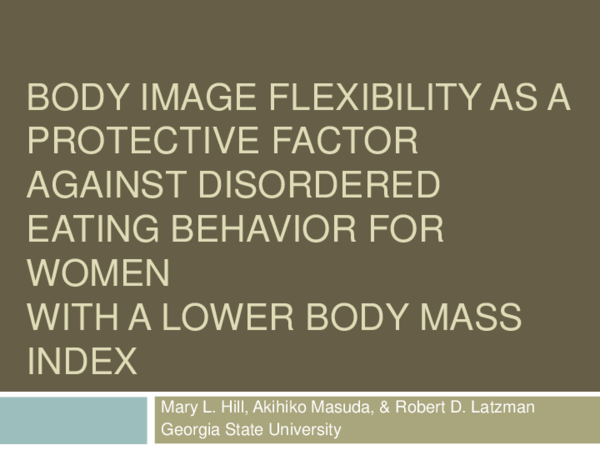 (PDF) Body image flexibility as a protective factor against disordered ...