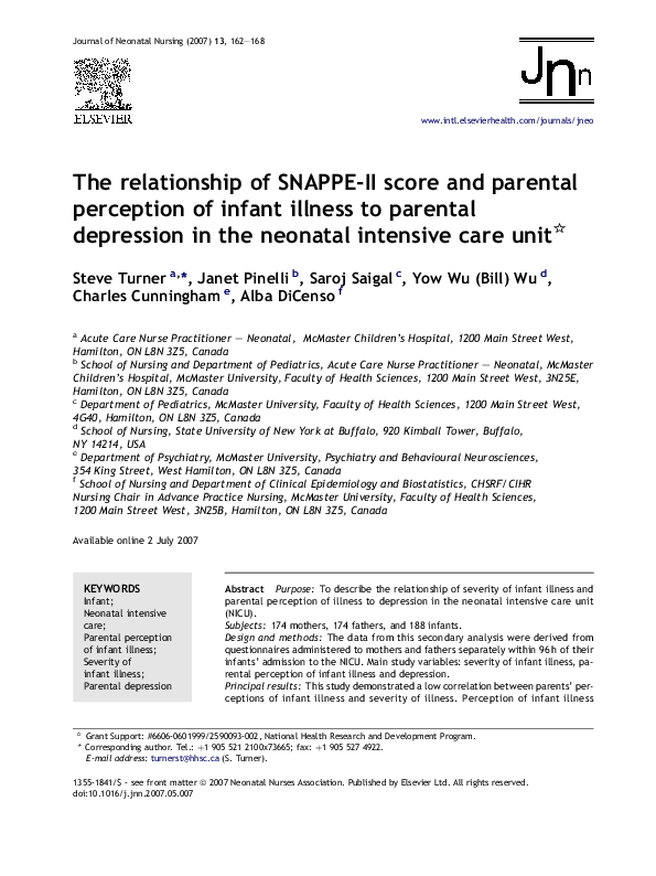 (PDF) The relationship of SNAPPE-II score and parental perception of ...