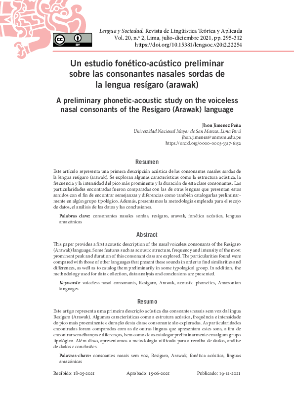 (PDF) Un estudio fonético-acústico preliminar sobre las consonantes ...