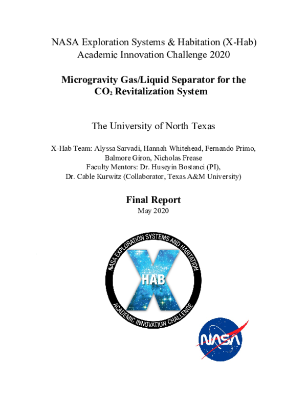 (PDF) NASA Exploration Systems & Habitation (X-Hab)Academic Innovation ...
