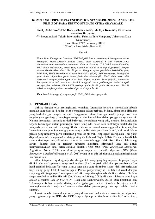 (PDF) Kombinasi Triple Data Encryption Standard (3DES) Dan End of File ...