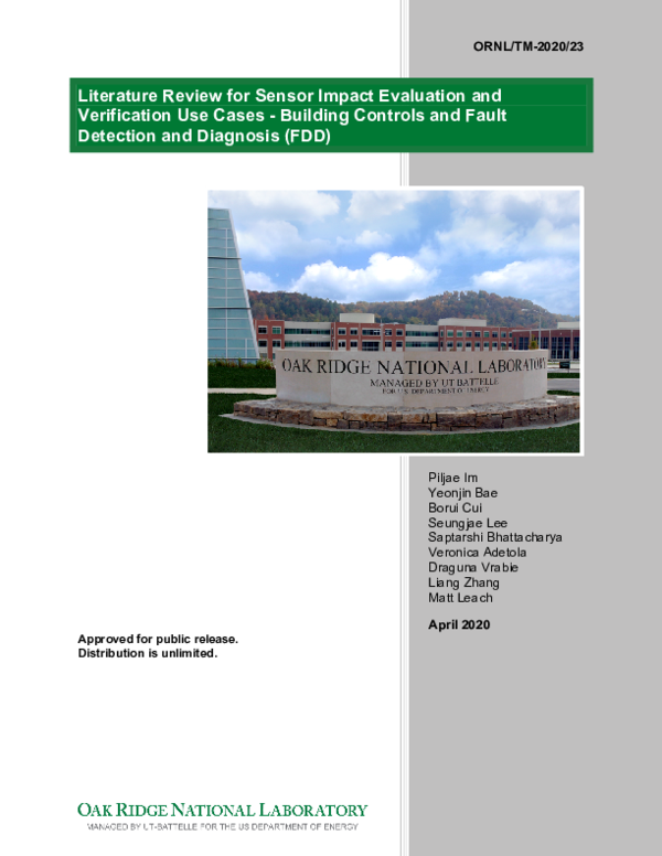 (PDF) Literature Review for Sensor Impact Evaluation and Verification ...