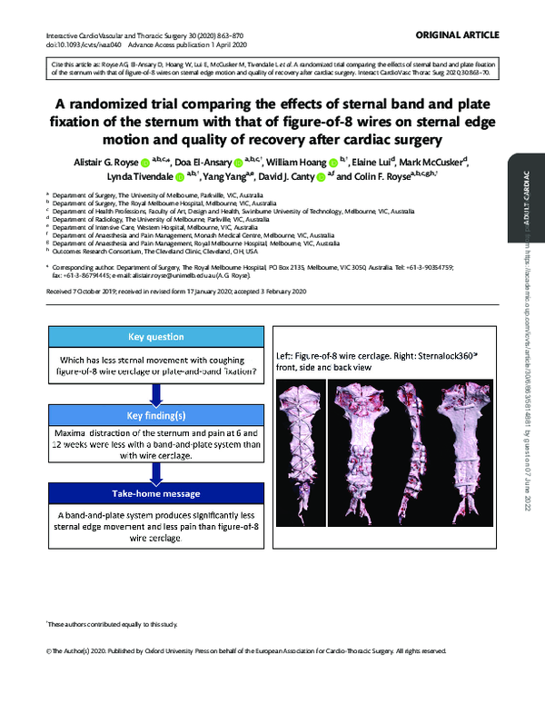 (PDF) A randomized trial comparing the effects of sternal band and ...