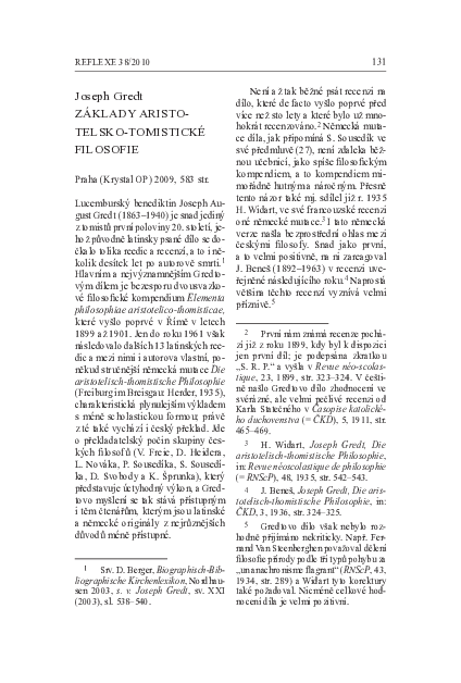 (PDF) Joseph Gredt, Základy aristotelsko-tomistické filosofie