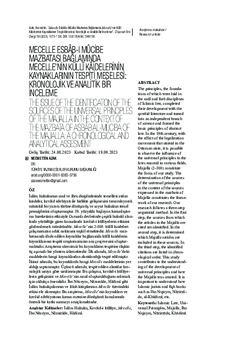 (PDF) The Issue of the Identification of the Sources of the Universal ...