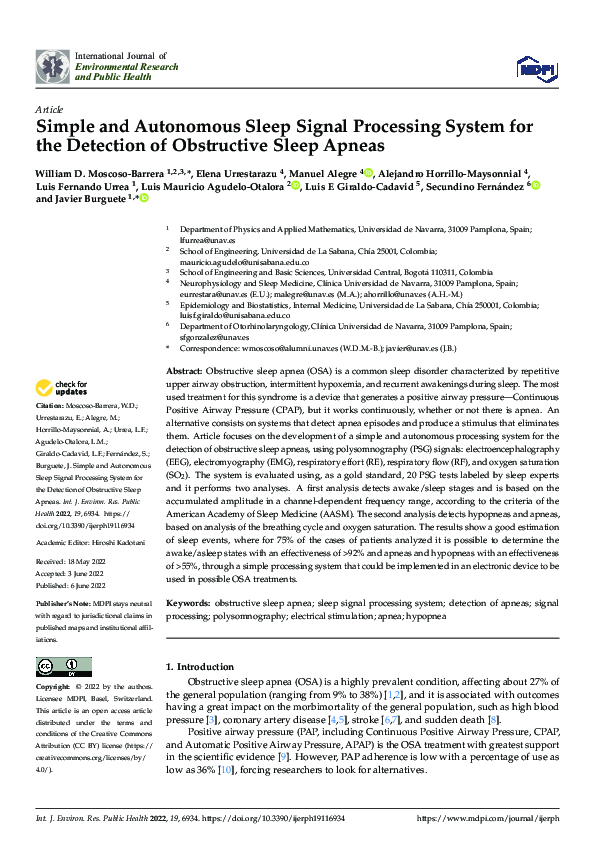 (PDF) Simple and Autonomous Sleep Signal Processing System for the Detection of Obstructive ...