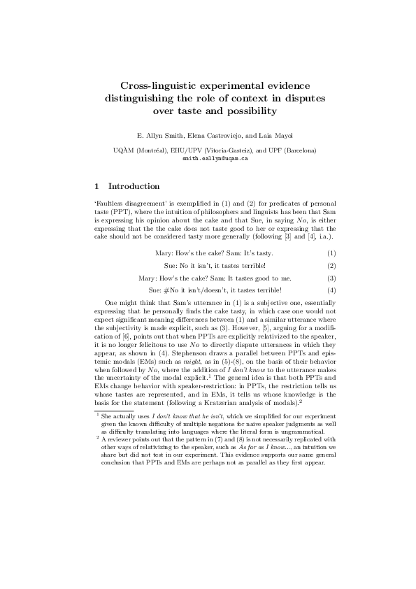 (PDF) Modeling and Using Context