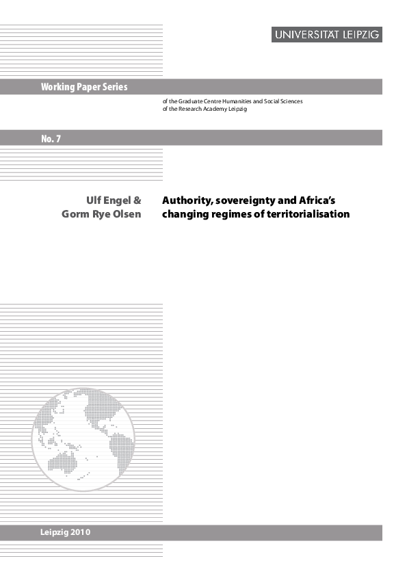 (PDF) Authority, Sovereignty and Africa’s Changing Regimes of ...