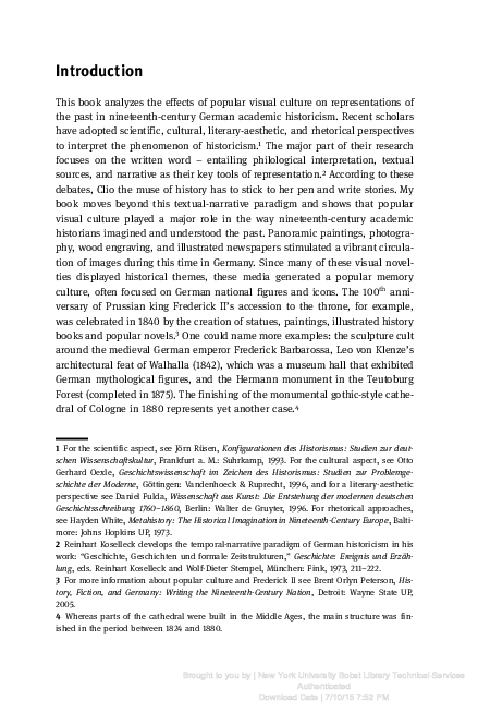 (PDF) Visualizing the Past: The Power of the Image in German Historicism by Kathrin Maurer