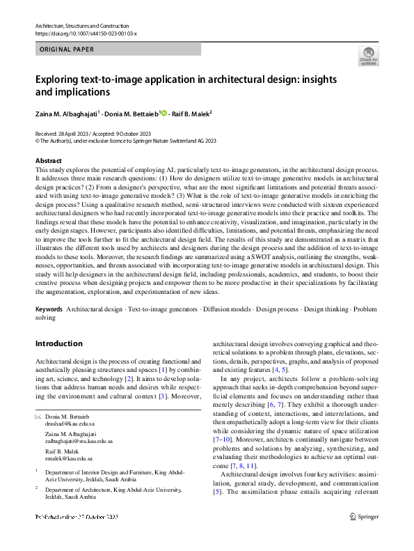 (PDF) Exploring text-to-image application in architectural design ...
