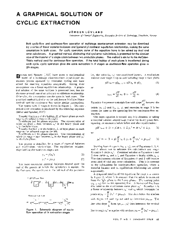 (PDF) Graphical Solution of Cyclic Extraction