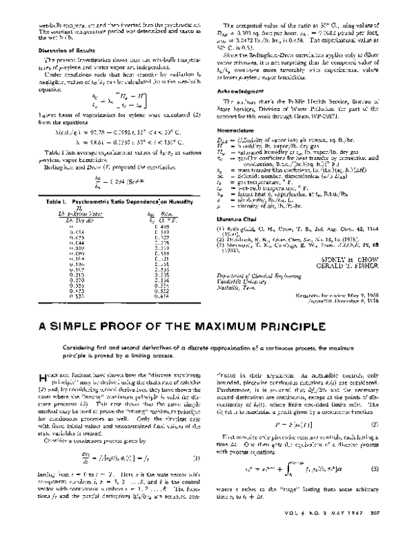 (PDF) Simple Proof of Maximum Principle