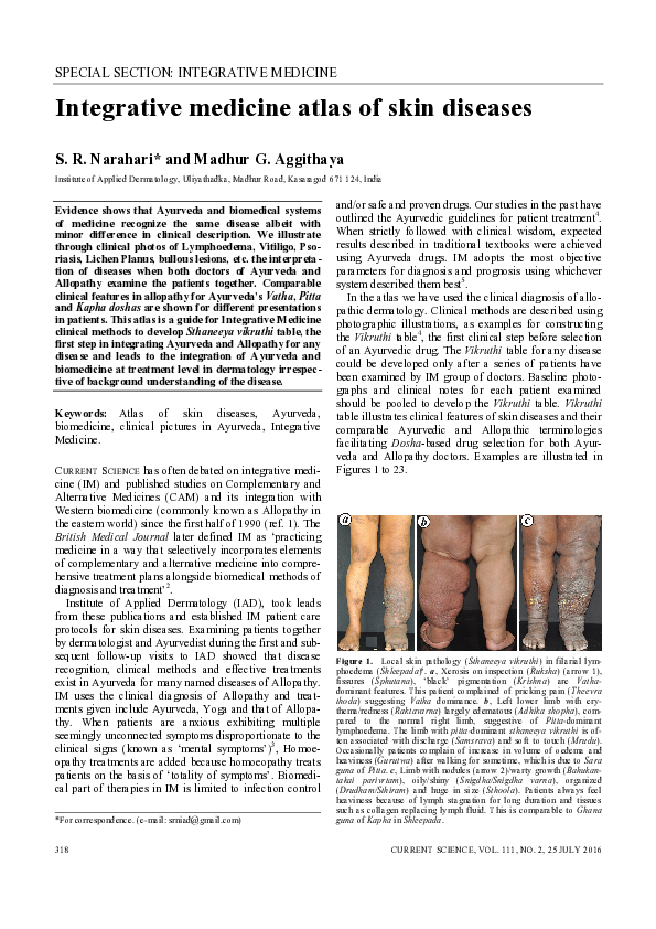 (PDF) Integrative Medicine Atlas of Skin Diseases