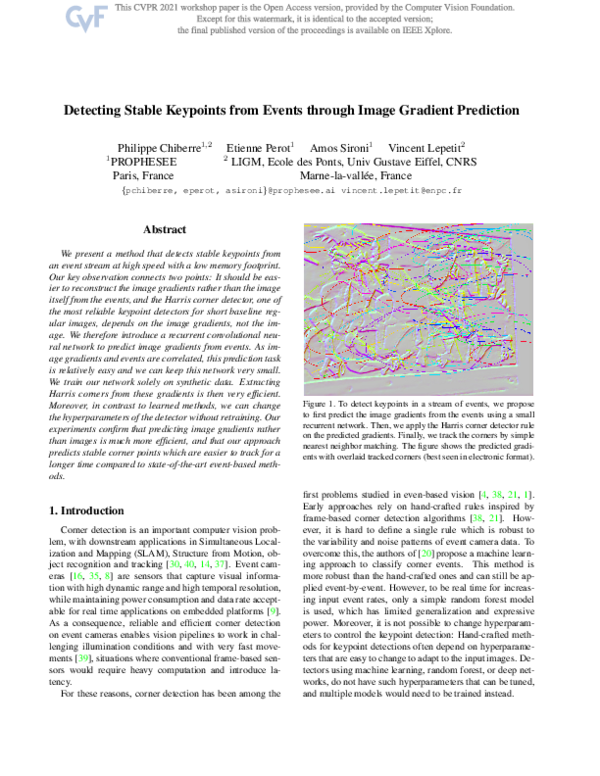 (PDF) Detecting Stable Keypoints from Events through Image Gradient ...