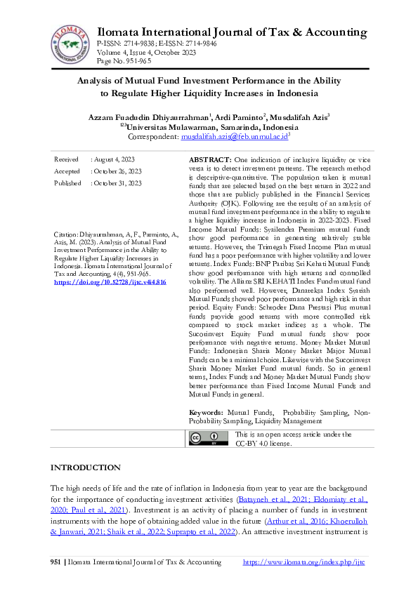 (PDF) Ilomata International Journal of Tax & Accounting