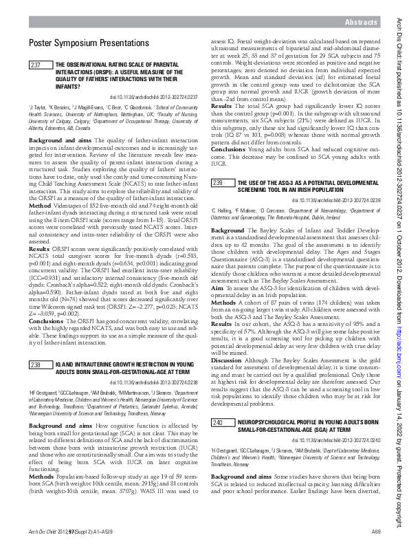 (PDF) 237 The Observational Rating Scale of Parental Interactions ...