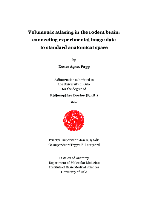 (PDF) Anatomical landmarks for registration of experimental image data ...