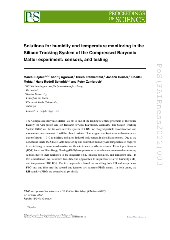 (PDF) Solutions for humidity and temperature monitoring in the Silicon ...