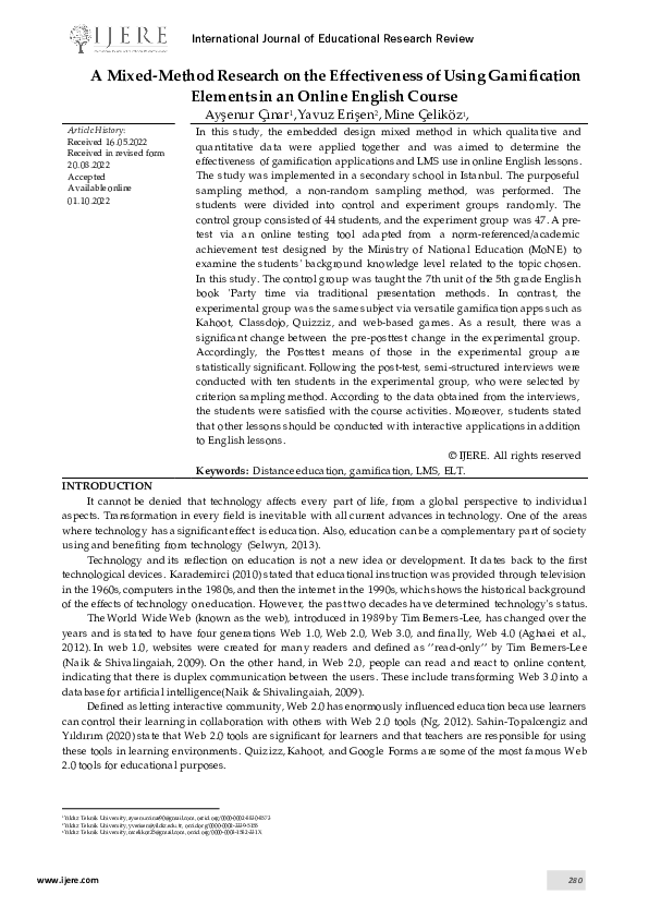 (PDF) A Mixed-Method Research on the Effectiveness of Using ...