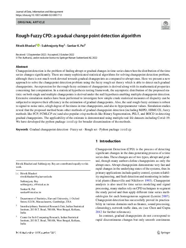 (PDF) Rough-Fuzzy CPD: a gradual change point detection algorithm