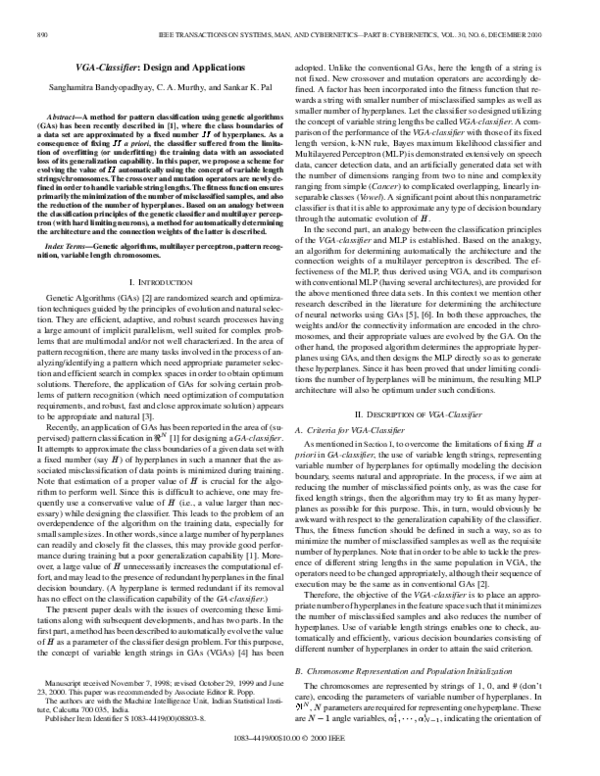 (PDF) VGA-Classifier: design and applications