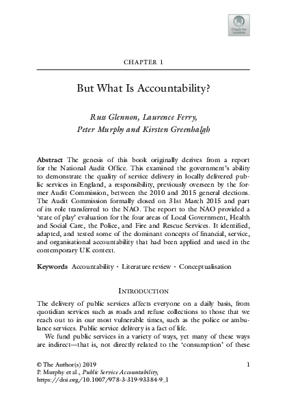 (PDF) But What Is Accountability?
