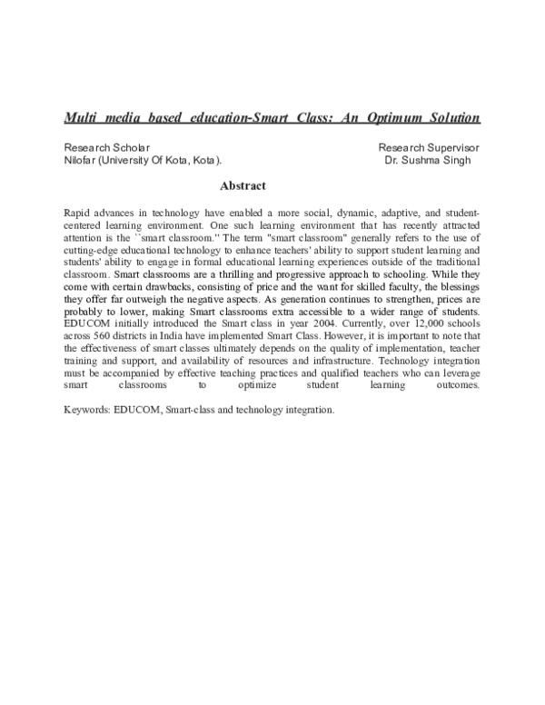 (DOC) Multi media based education