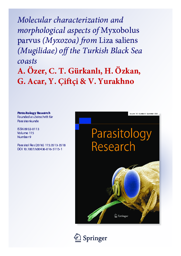 (PDF) Molecular characterization and morphological aspects of Myxobolus ...