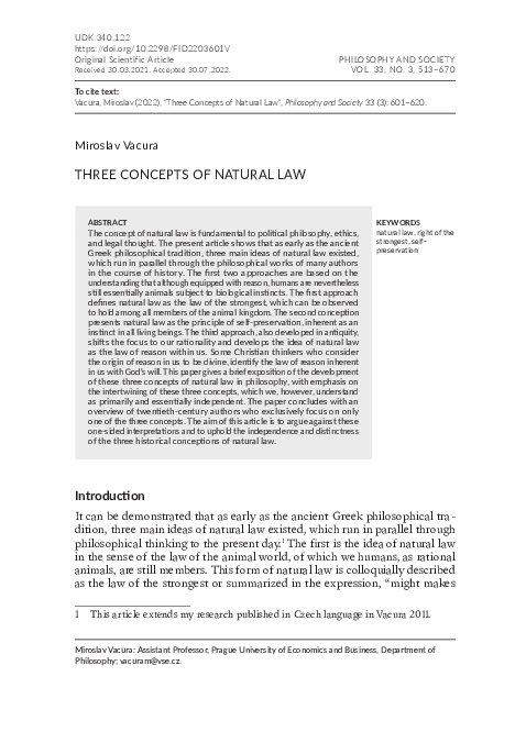 (PDF) Three Concepts of Natural Law