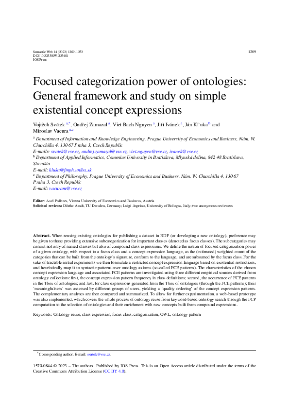 (PDF) Focused categorization power of ontologies: General framework and ...