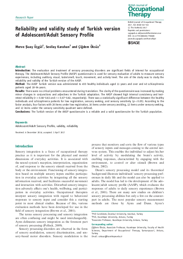 (PDF) Reliability and Validity Study of the Turkish Version of Child and Adolescent Social ...