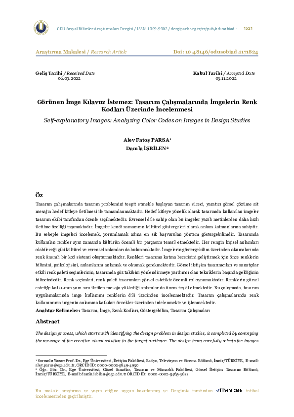 (PDF) Self-explanatory Images: Analyzing Color Codes on Images in ...