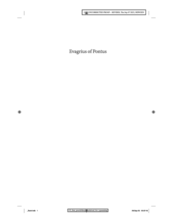 (PDF) Evagrius of Pontus: The Gnostic Trilogy
