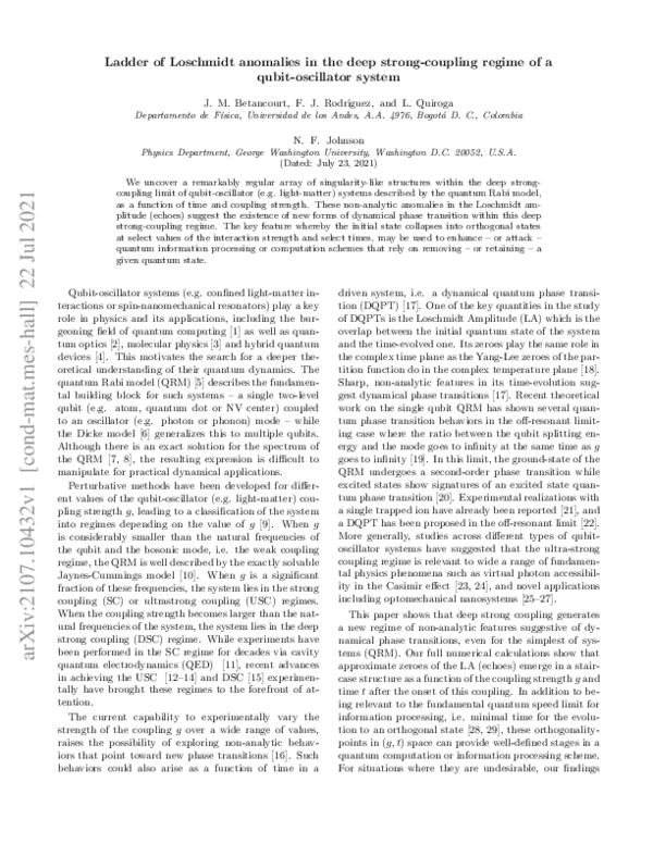 (PDF) Ladder of Loschmidt anomalies in the deep strong-coupling regime ...