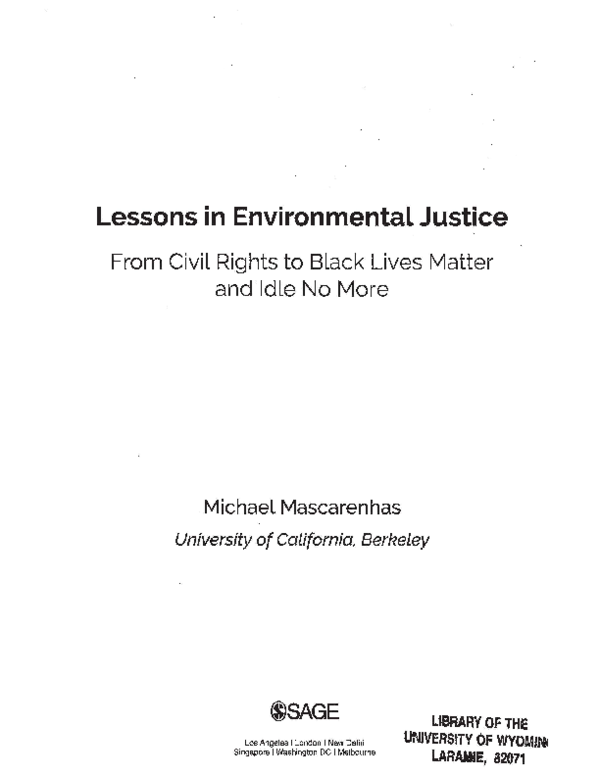 (PDF) Environmental Justice, Indigenous Peoples, and Consent