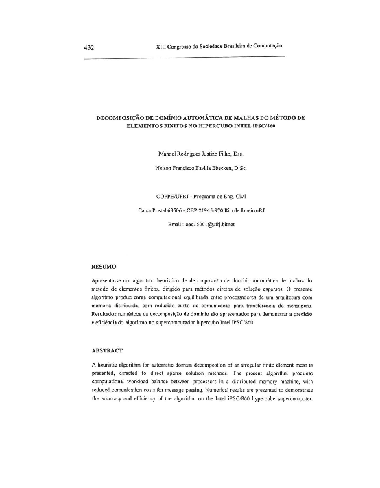 (PDF) Decomposição de Domínio Automática de Malhas do Método de ...